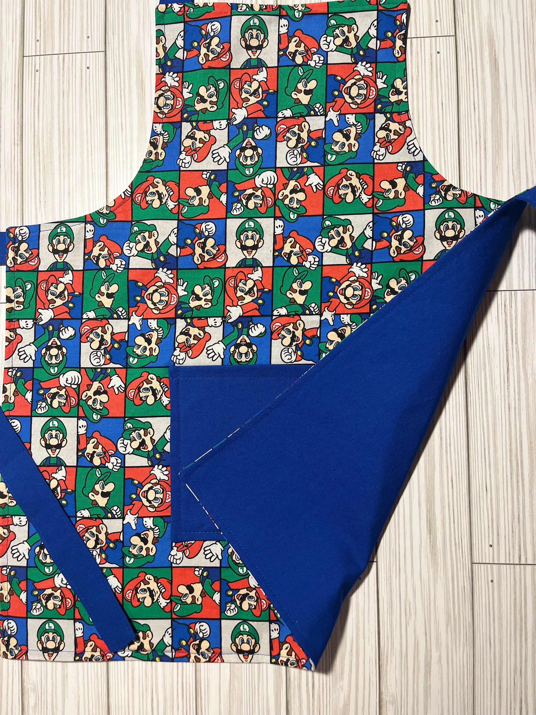 Boy’s Super Mario Patchwork Apron/child’s Apron/kids Apron/free ...