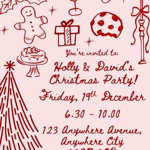Editable Christmas Party Invitation | Festive Holiday Event (digital ...
