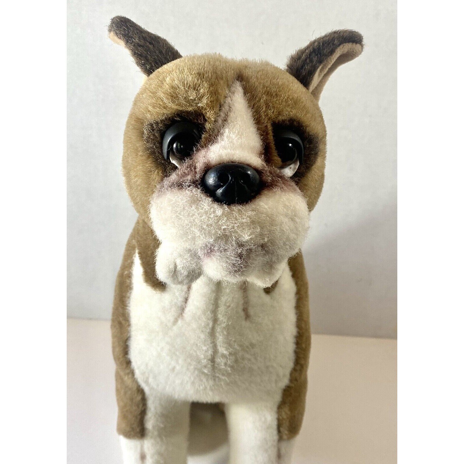 Boxer Dog Plush Large Stuffed Animal Lifelike Sitting 16 Inch - Etsy