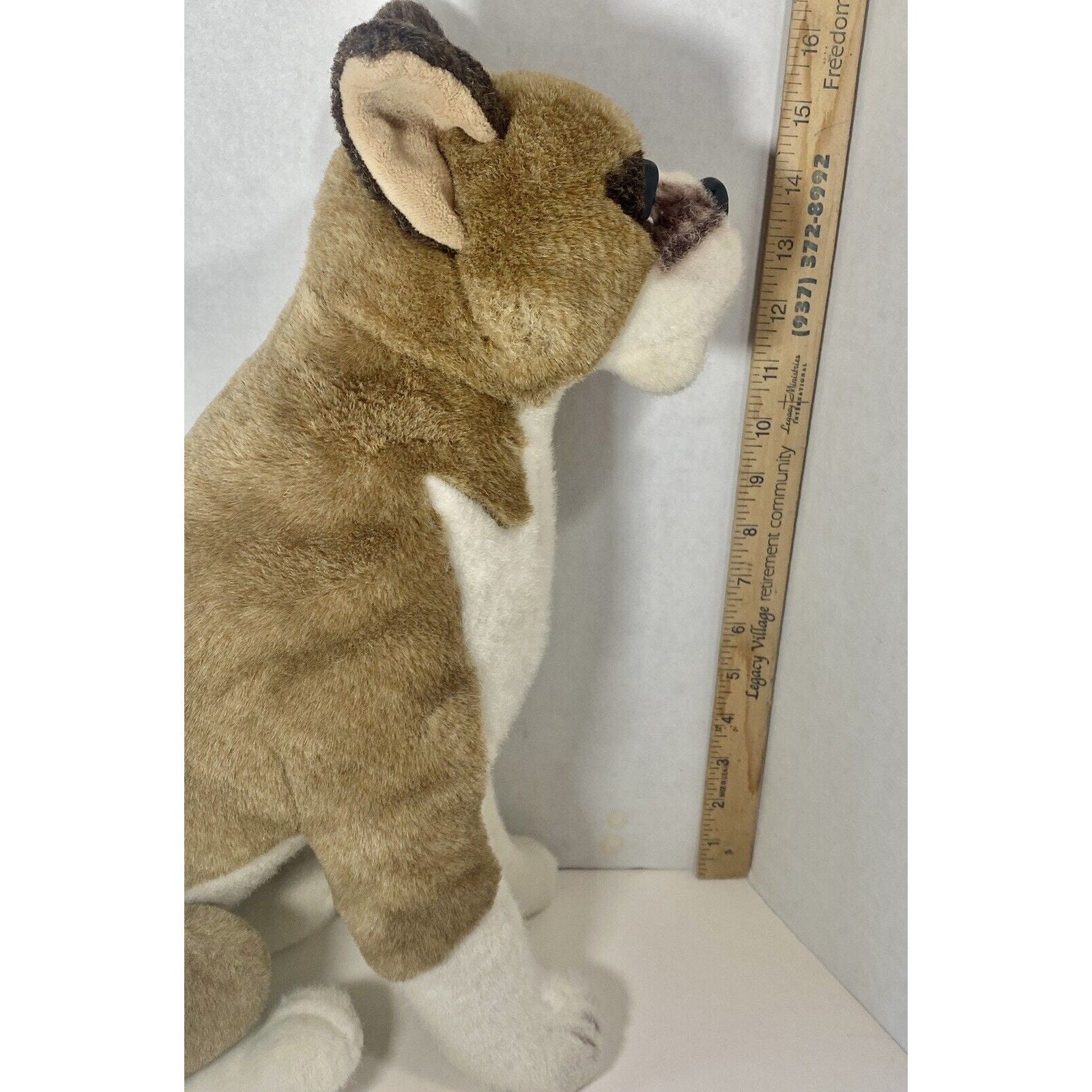 Boxer Dog Plush Large Stuffed Animal Lifelike Sitting 16 Inch - Etsy