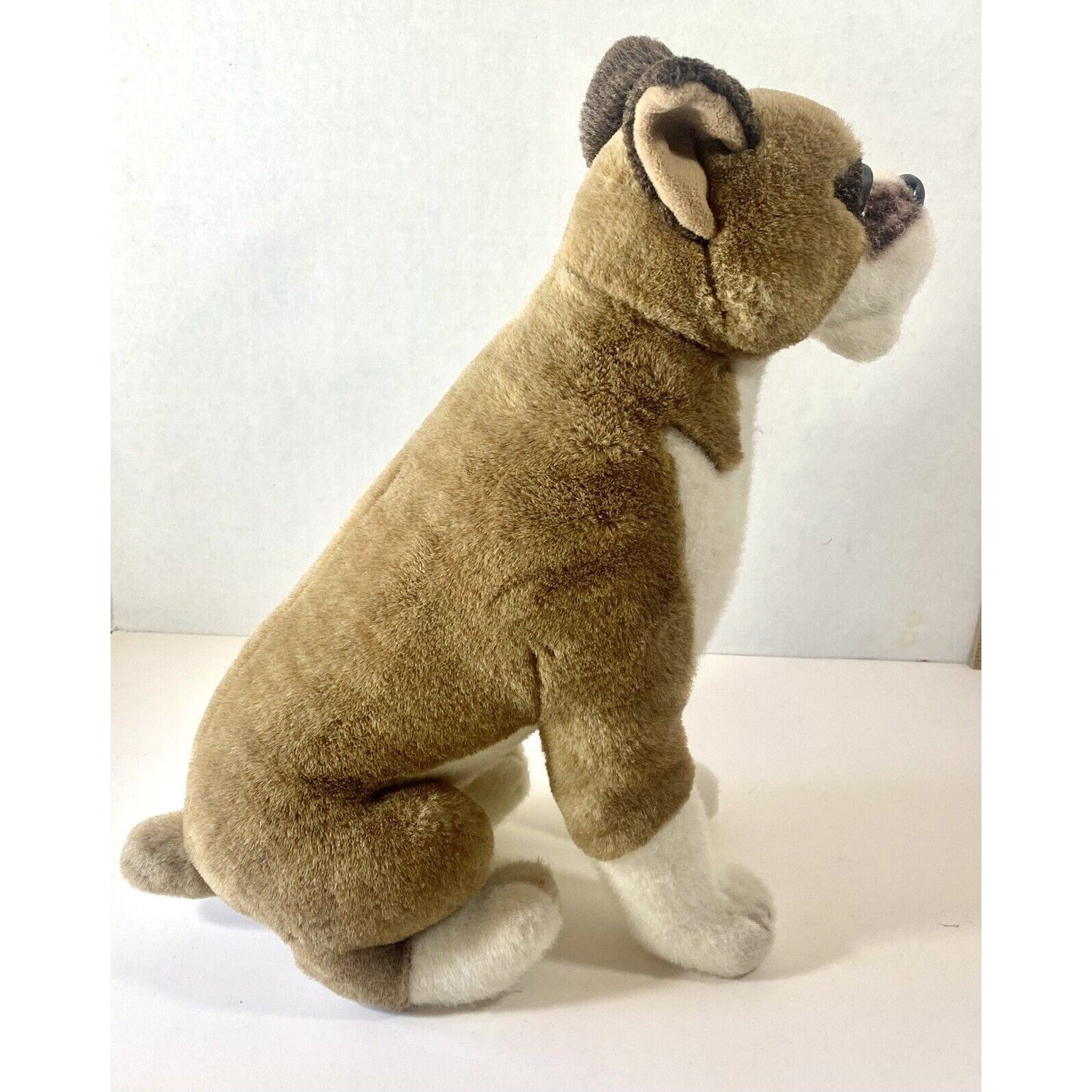 Boxer Dog Plush Large Stuffed Animal Lifelike Sitting 16 Inch - Etsy
