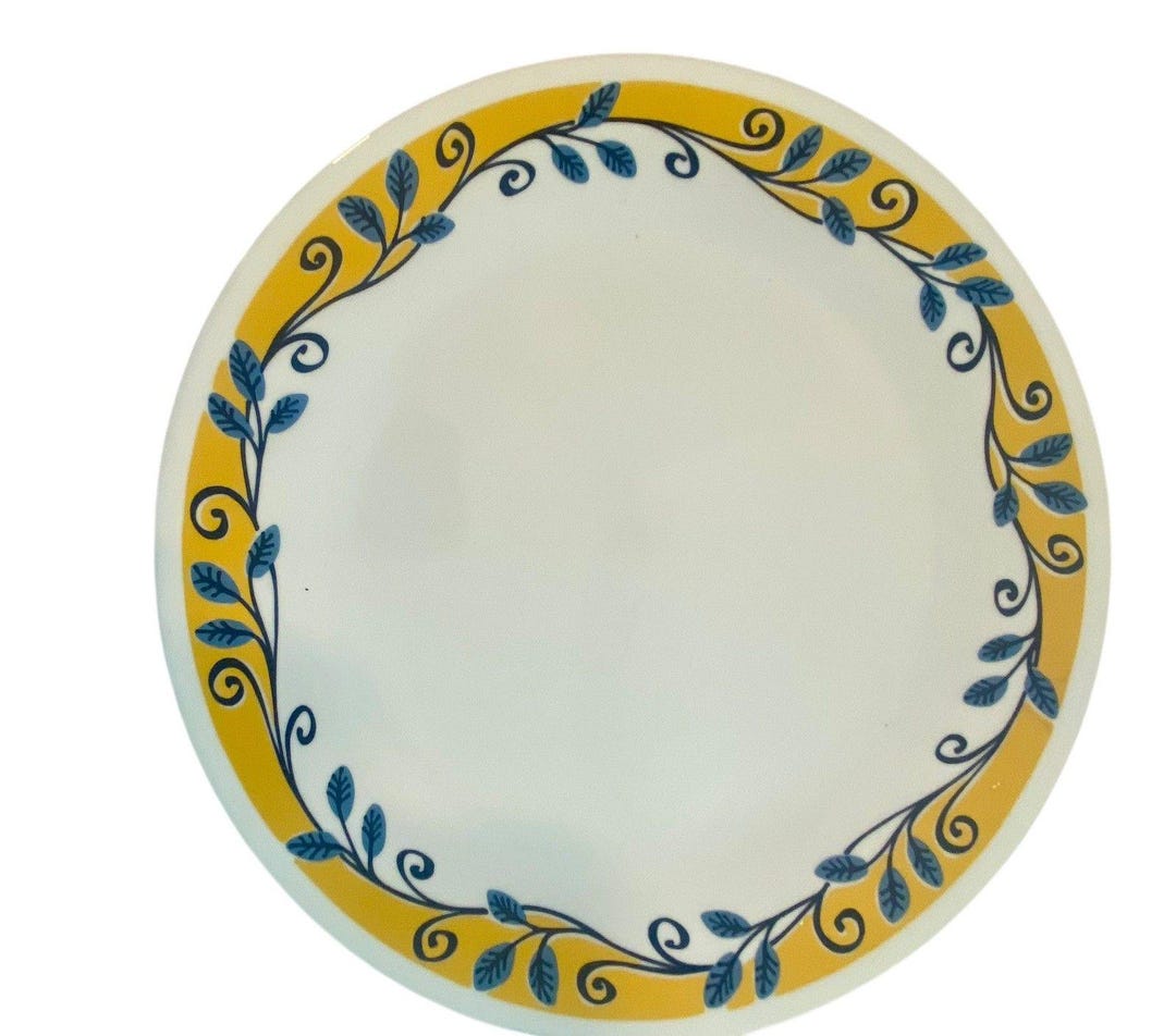 Set of 4 Corelle Casa Flora Pattern Dinner Plates by Corning 10.25 Inch ...