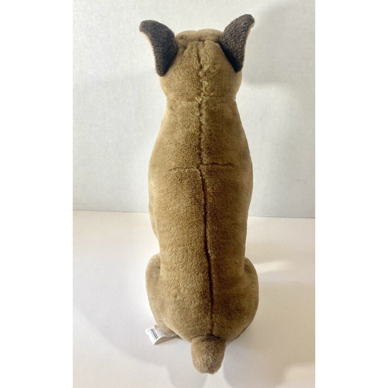 Boxer Dog Plush Large Stuffed Animal Lifelike Sitting 16 Inch - Etsy