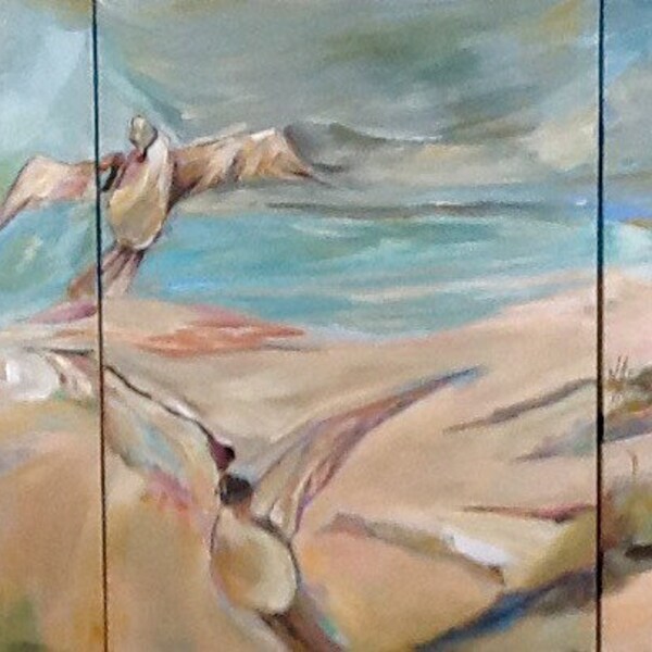 Beach Triptych - Etsy
