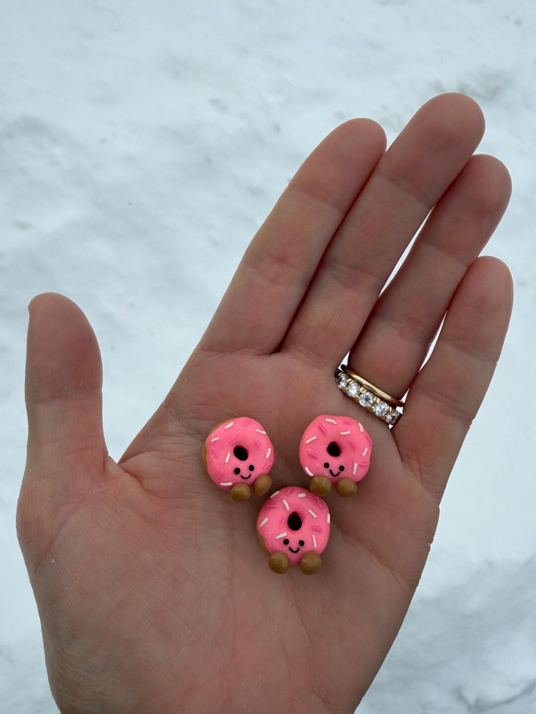 Jellycat Style Donut Clay Magnet, Refrigerator Magnet, Doughnut, Donut ...