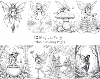 Printable Whimsical Coloring Pages - Etsy UK