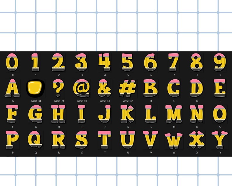 School Doodle Alphabet PNG: Back to School Clipart (digital Download ...