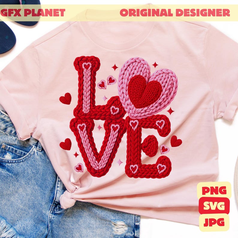 Valentine's Day Love PNG SVG, Braided Love Heart, Knitted Valentine's ...