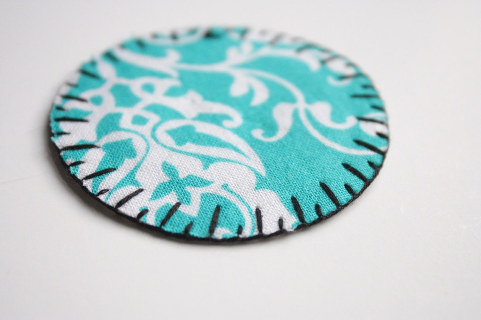 Hand Embroidered Gemstone Patch. Diamond Flourite Crystal Patch. Purple ...