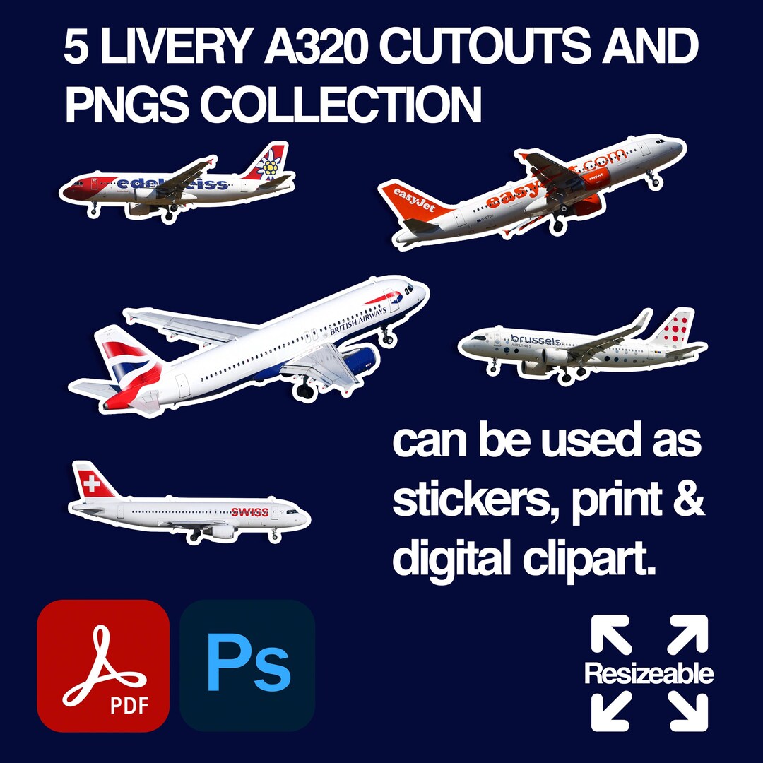 PNG Clipart, Airplane Stickers, Laptop Stickers, Airbus, A320, Print ...