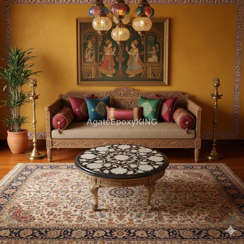 Indian Inlay Table - Etsy