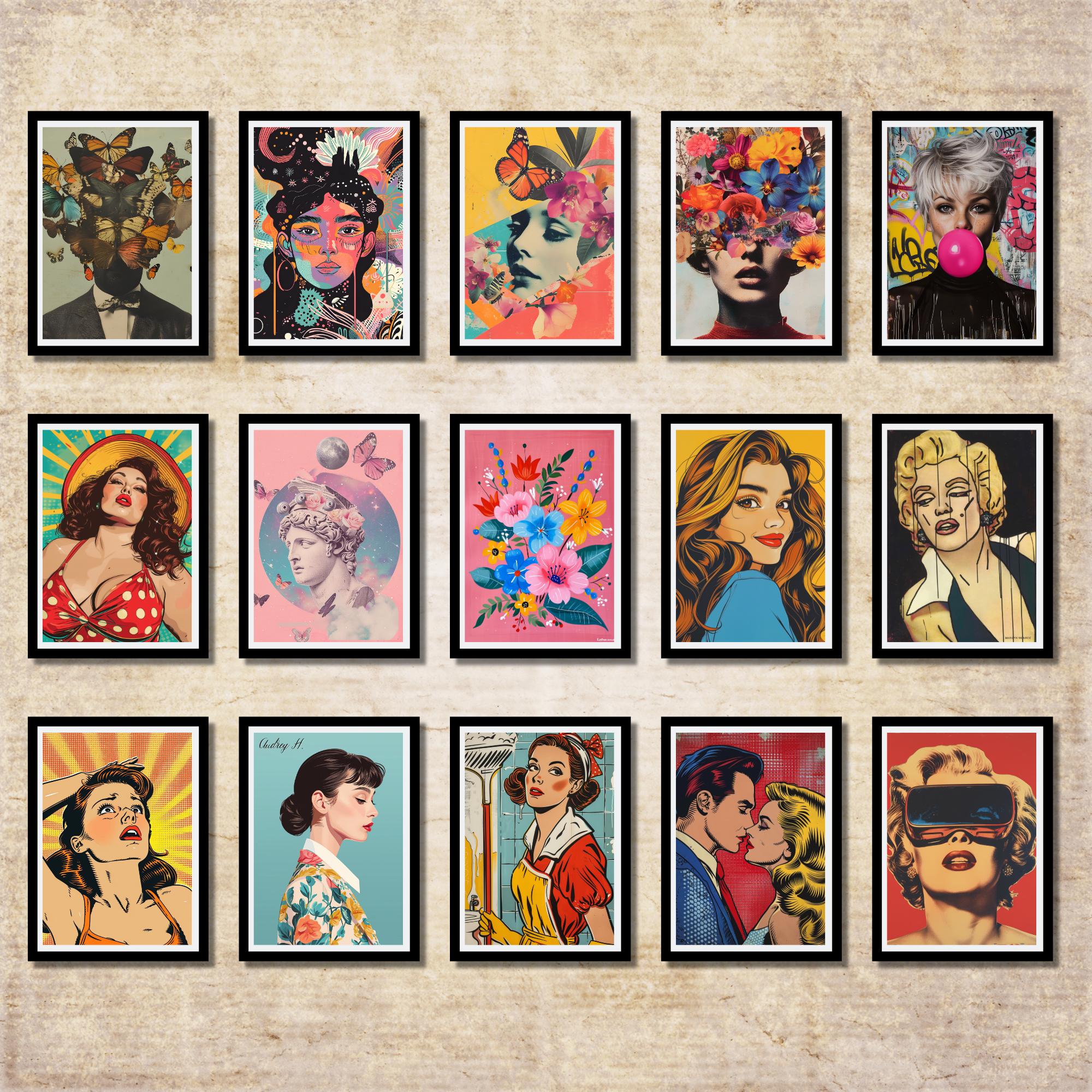 400+ Retro Pop Art Prints | HD Wall Art Collection (digital Download ...