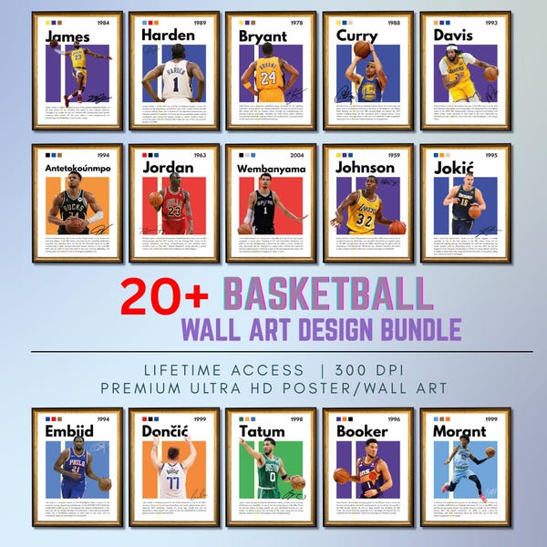 Nba Wall Art - Etsy