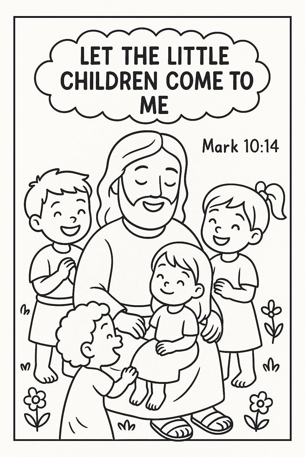 Christian Coloring Pages Bundle: Printable Kids Activity (8.5x11) - Etsy