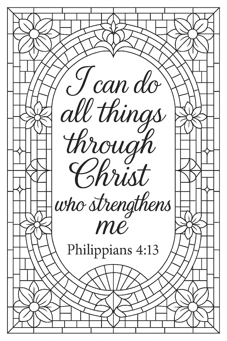 Christian Adult Coloring Pages Bundle: 5 Printable Bible Verse Designs ...