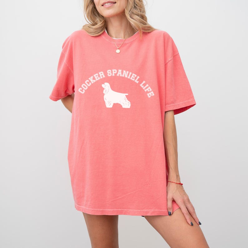 Comfort Colors Cocker Spaniel T-shirt, Cocker Spaniel Life Tshirt ...