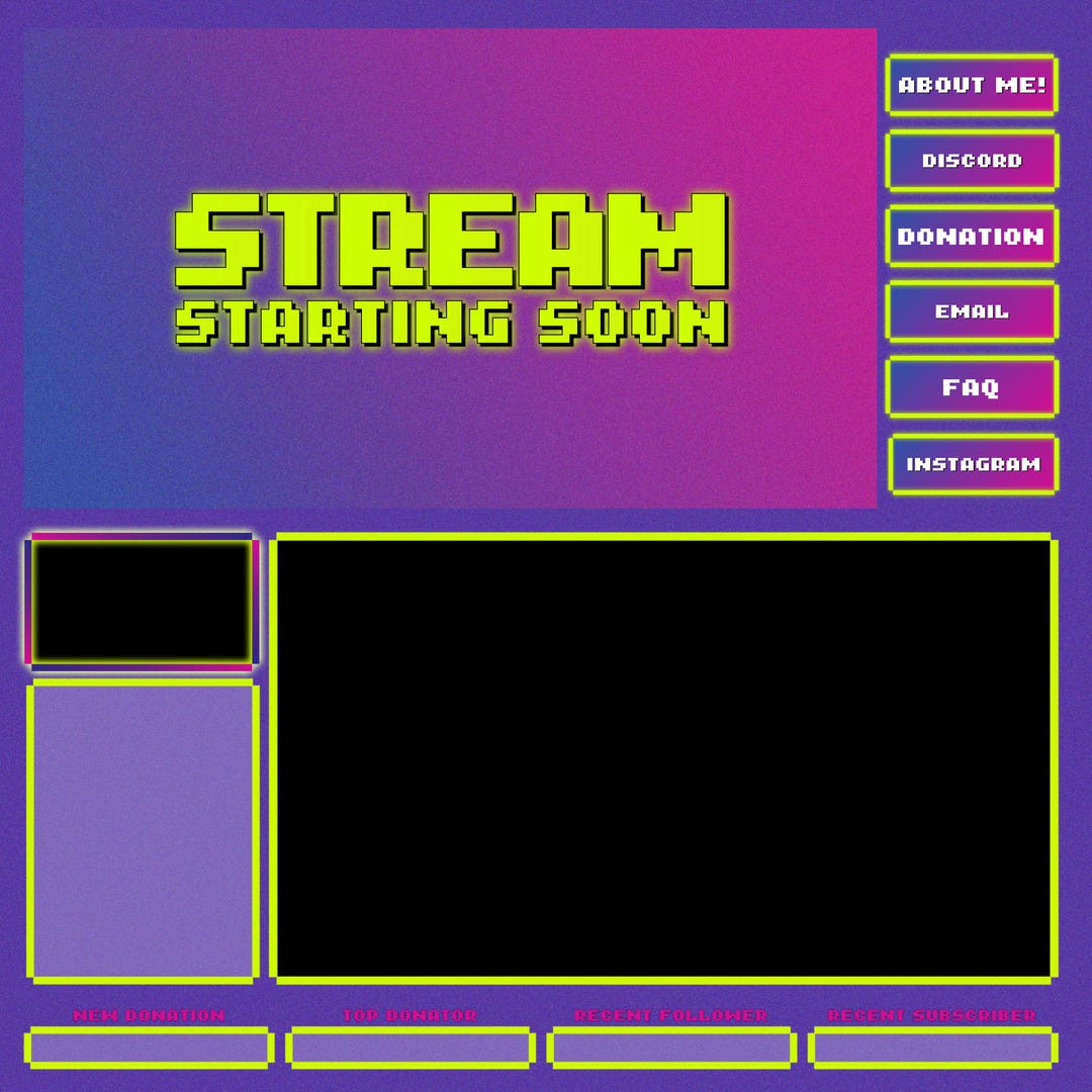 Twitch Overlay Pack – Animated Stream Layout for OBS – Streamer ...