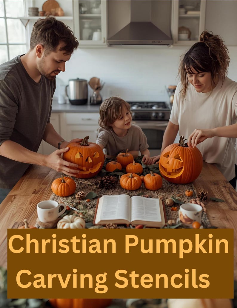 Christian Pumpkin Carving Stencils: 20+ Printable Religious Designs ...