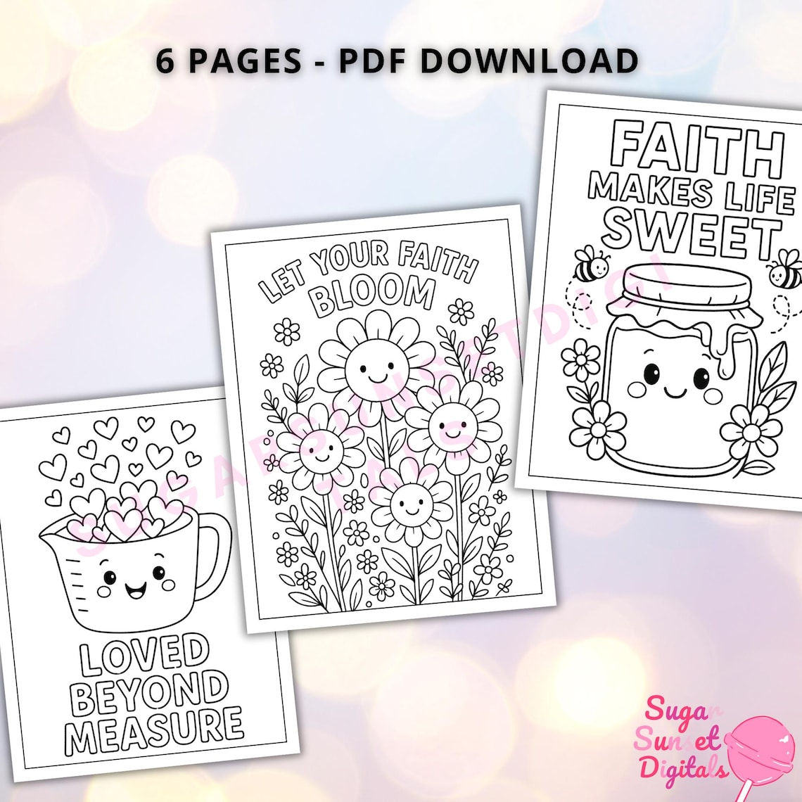Faith Based Coloring Pages for Kids Christian Colouring Printables ...