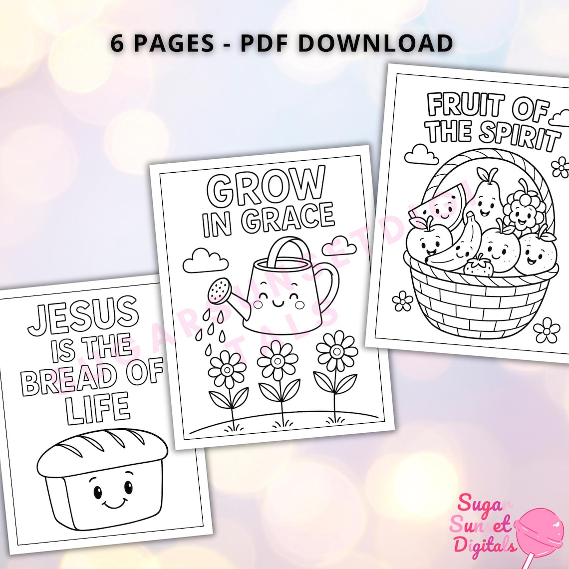 Faith Based Coloring Pages for Kids Christian Colouring Printables ...