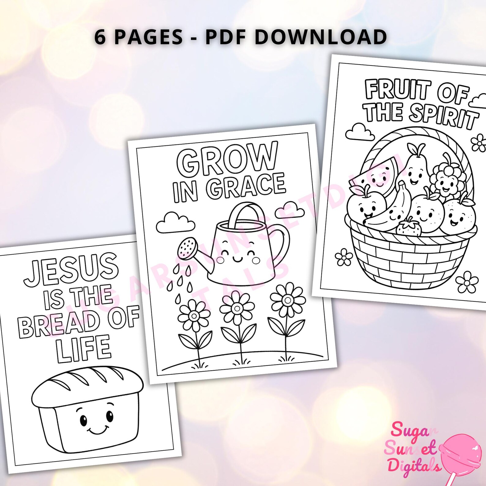 Faith Based Coloring Pages for Kids Christian Colouring Printables ...