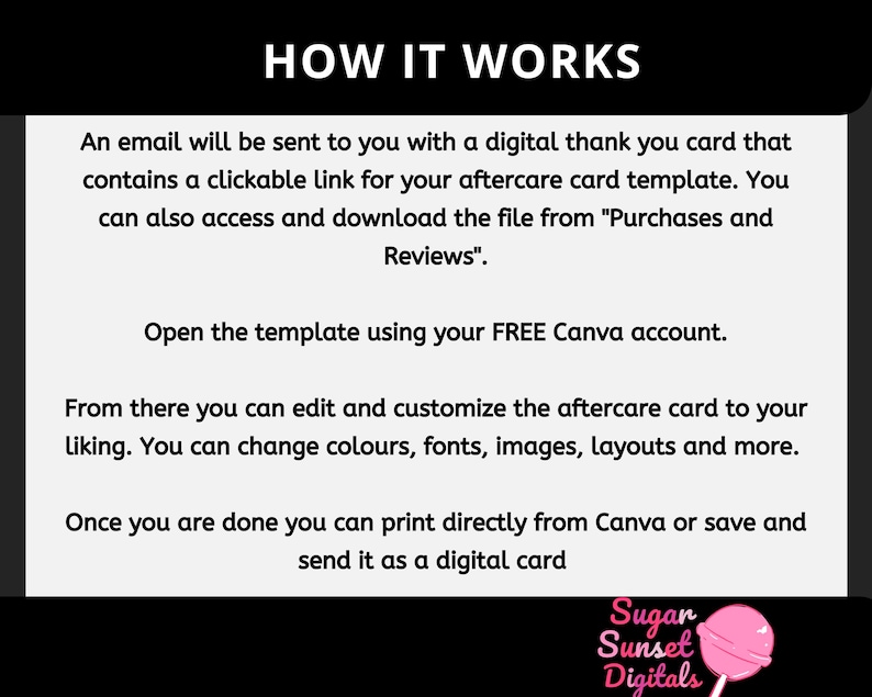 Cryotherapy Aftercare Card: Printable Esthetician Client Instructions ...