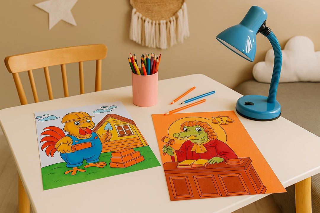 33 Kids Coloring Pages – Printable Activity Sheets, Animals at Work Fun ...