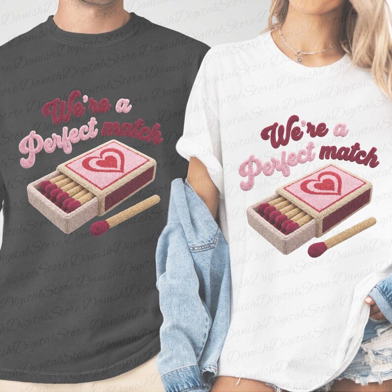 We're a Perfect Match PNG, Valentines Day Sublimation Digital Design ...