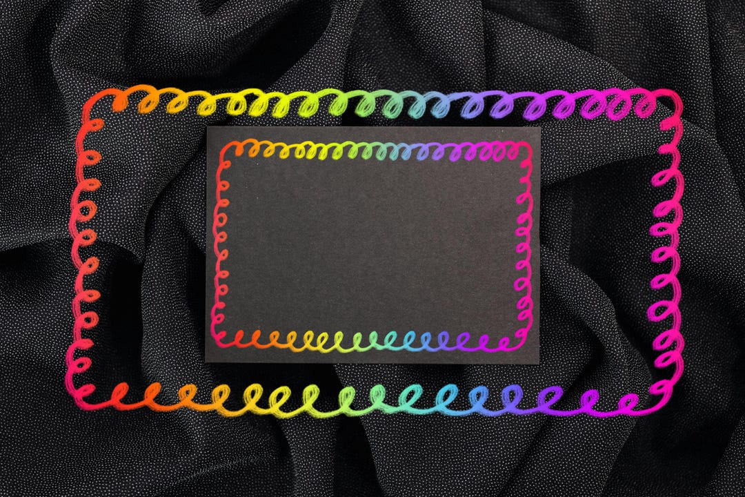 Colorful Doodle Frames Clipart | Hand Drawn Sketch, SVG PNG (digital ...