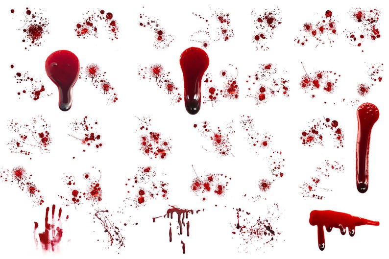 Blood Splatter Clipart PNG | Red Blood Stains Transparent Background ...