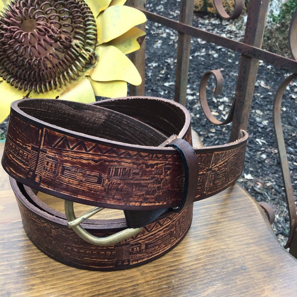 Leather Train Belt - Etsy