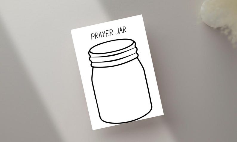 Printable Prayer Prompts Jar Craft, 30 Days of Prayer Activities ...