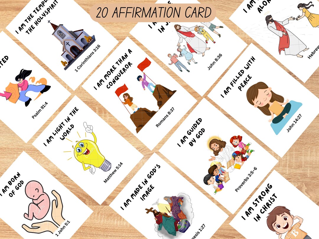 20 Educational Biblical Affirmations for Kids, Christian Kids ...