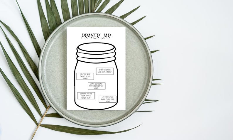 Printable Prayer Prompts Jar Craft, 30 Days of Prayer Activities ...