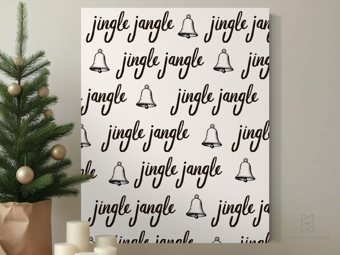 Christmas Jingle Jangle Bells Holiday Art Print (digital Download) - Etsy