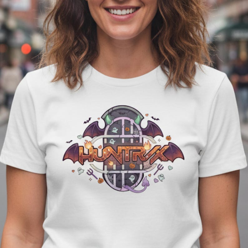 Huntrix Demon Hunters Halloween Logo | Spooky Kpop Fan Art PNG Bundle ...