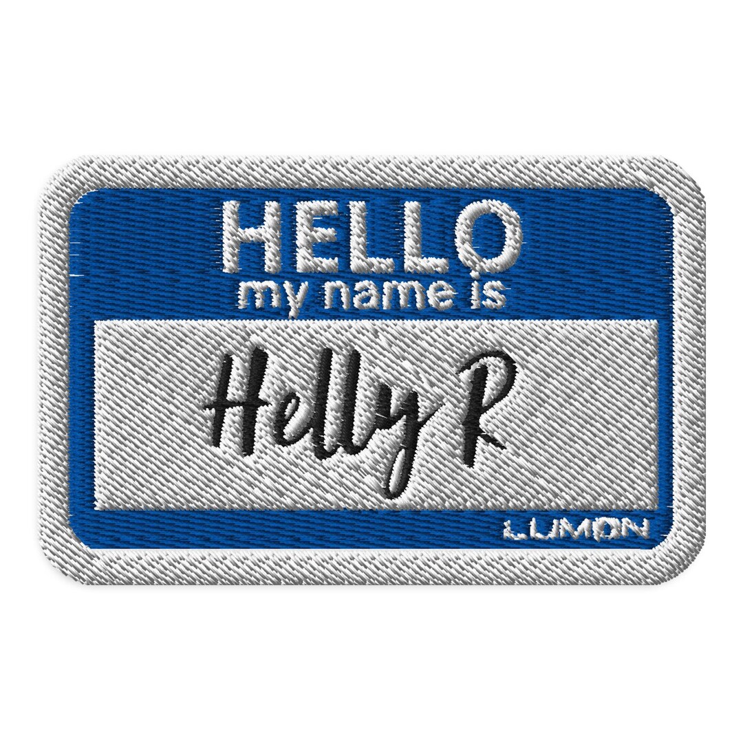 Work Name Tag Name Tag “helly R” Embroidered Patches - Etsy