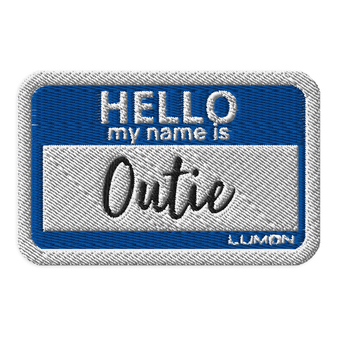 Work Name Tag Name Tag “outie” Embroidered Patches - Etsy