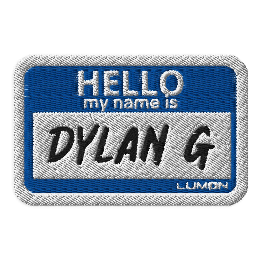Work Name Tag Name Tag “dylan G” Embroidered Patches - Etsy