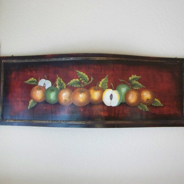 Hand Painted Wooden Apples - Etsy