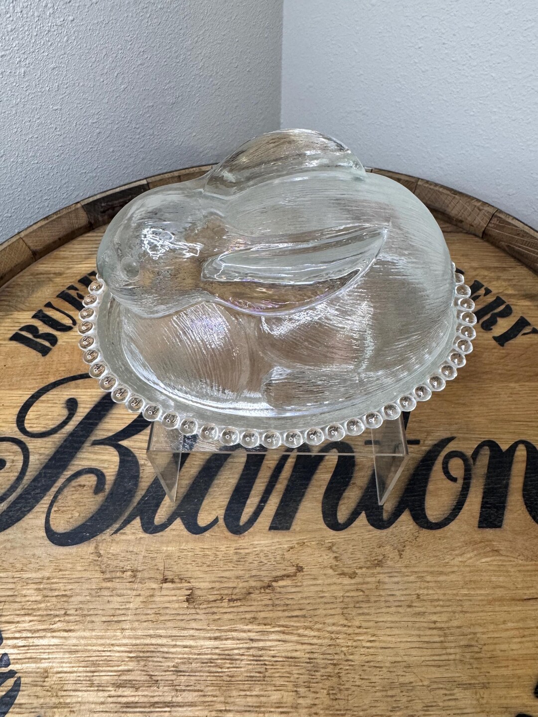 Vintage Indiana Glass Bunny on Athe Nest - Etsy