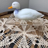 Vintage Fenton Opalescent Glass Duck Duckling Figurine T#21-12 - Etsy