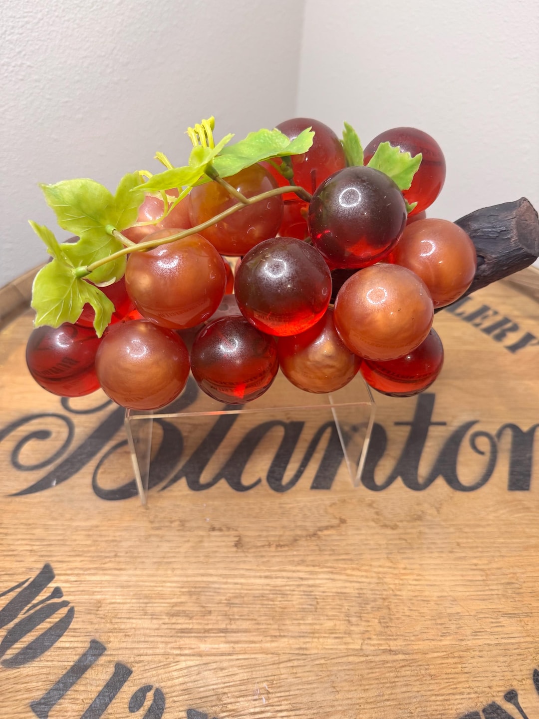 Vintage Red Lucite Grape Cluster - Etsy