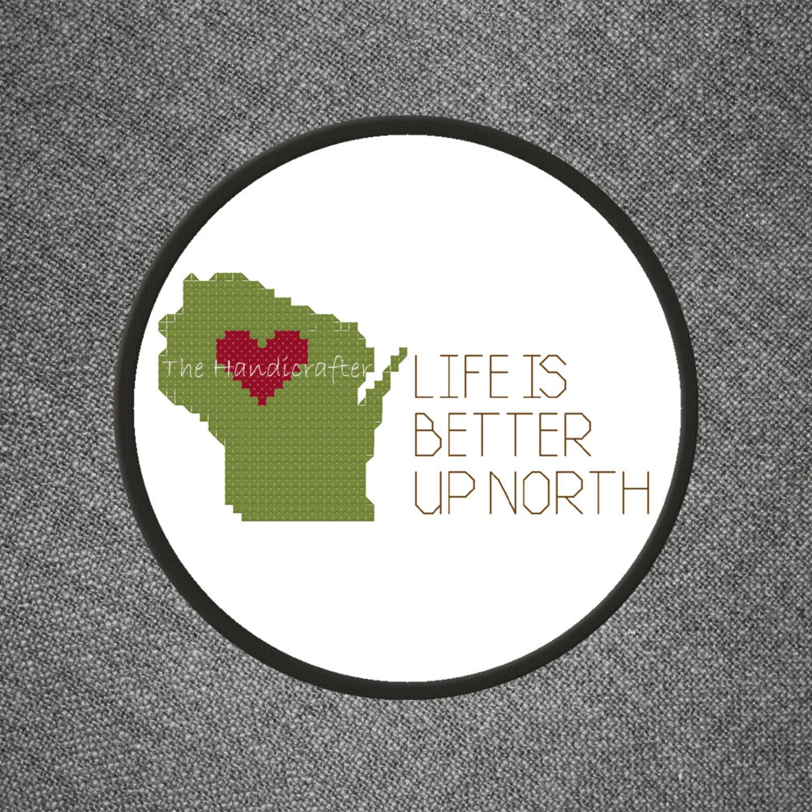 Life is Better up North Wisconsin Cross Stitch Pattern - Etsy