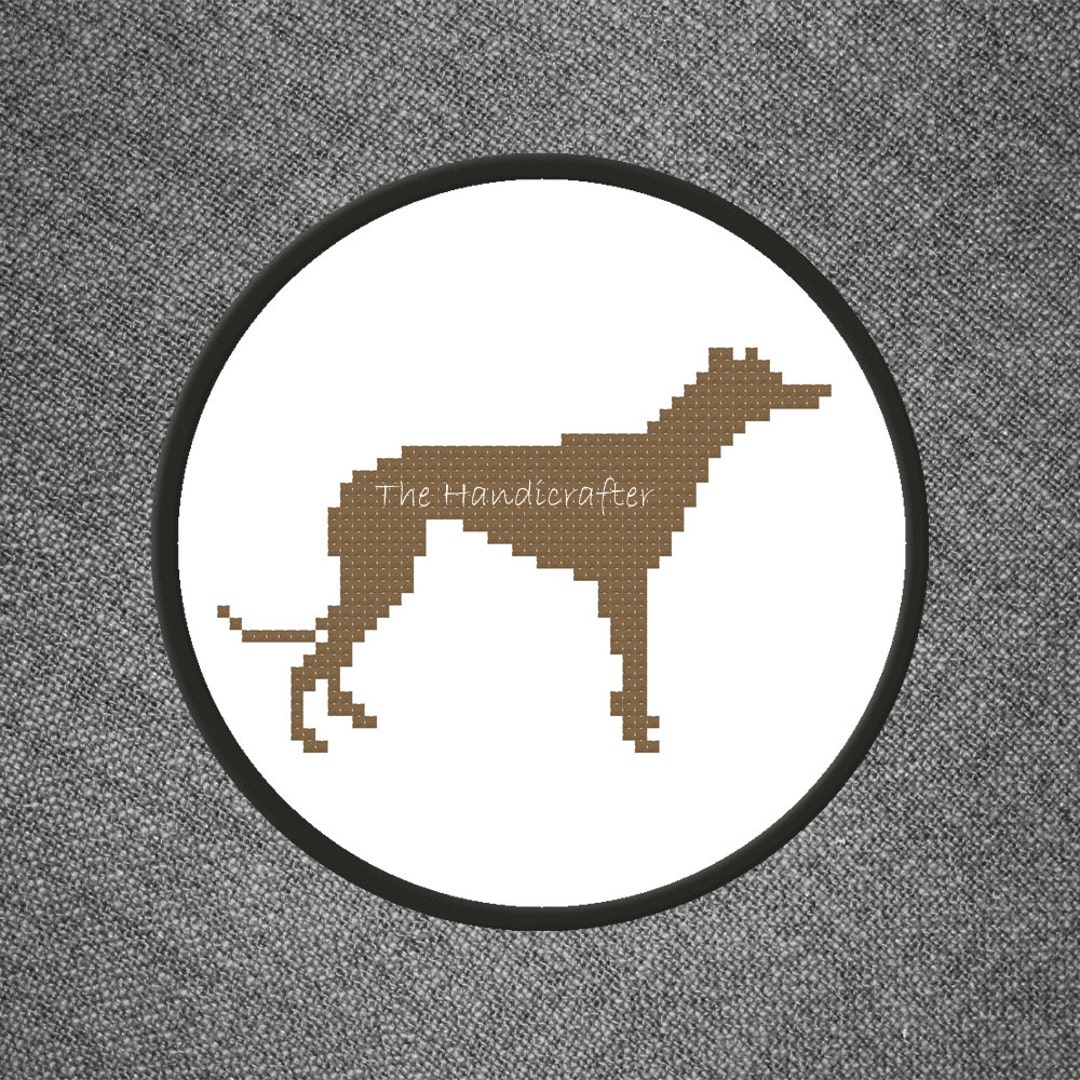 Greyhound Cross Stitch Pattern - Etsy