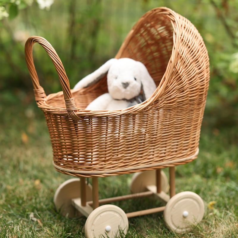 Baby Pram Rattan Stroller - Etsy
