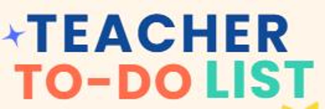 Teacher To-do List Printable | Bright & Fun Classroom Planner Page ...