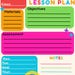 Bright & Fun Weekly Leeson Plan | Printable PDF | Rainbow School Theme ...