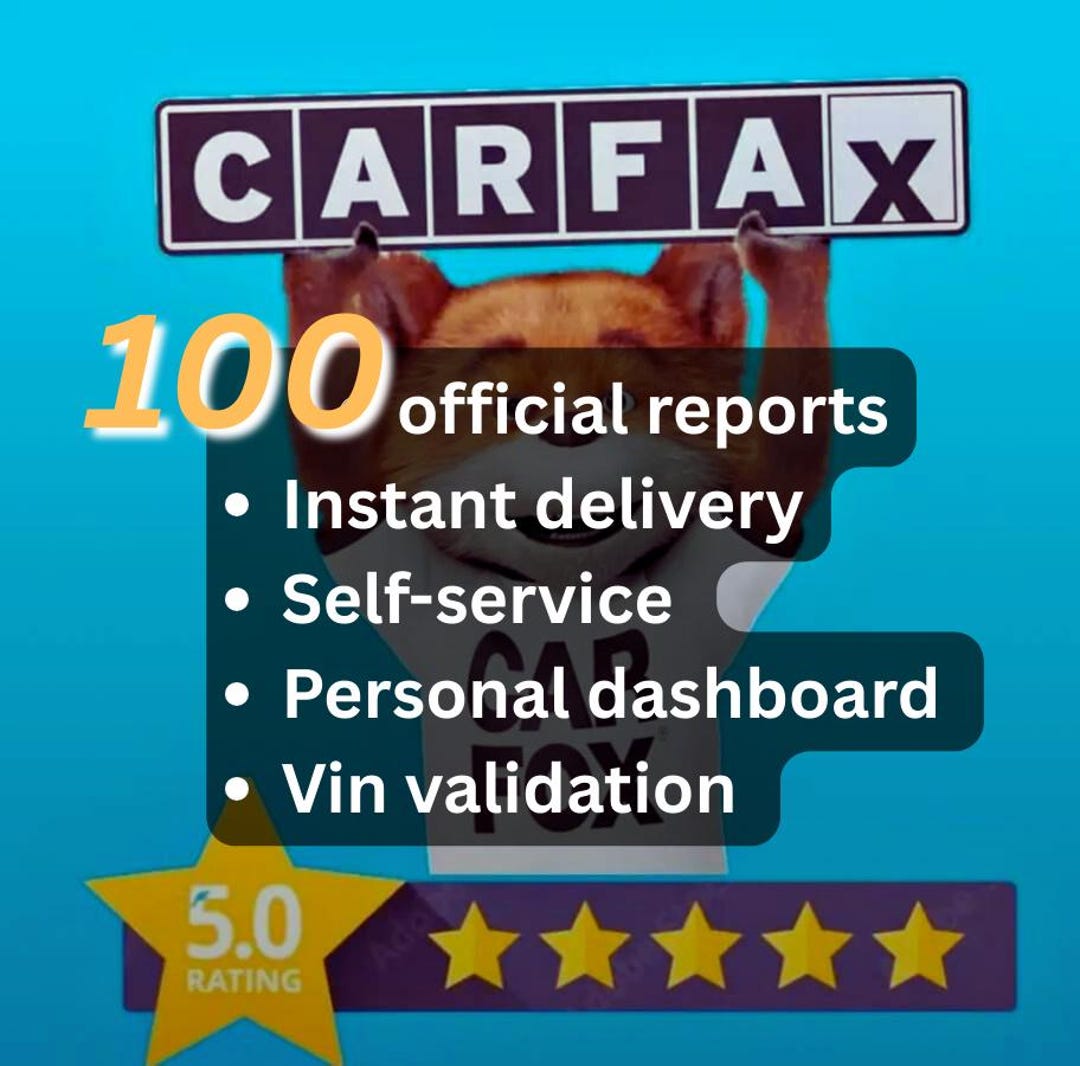 100 Count Cheap Carfax Report Vehicle History Vin Check For Car