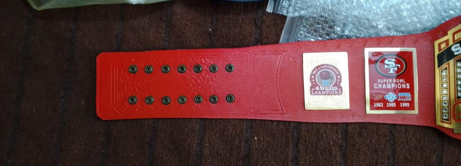 San Francisco 49ers Championship Wrestling Belt 2MM Brass - Etsy